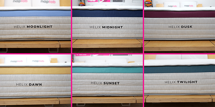 Helix Mattress Comparison - 6 Models Objectively Tested - NapLab